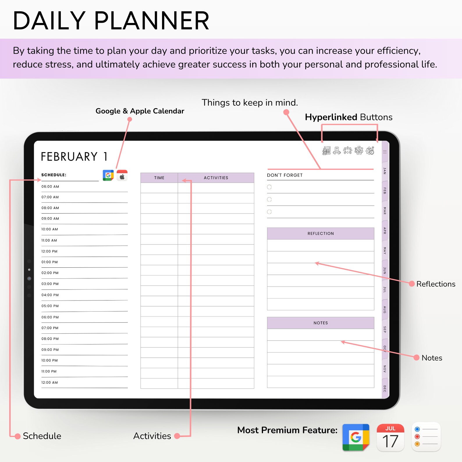 All-in-one Digital Planner 2024, 2025, 2026, Undated Digital Planner ...