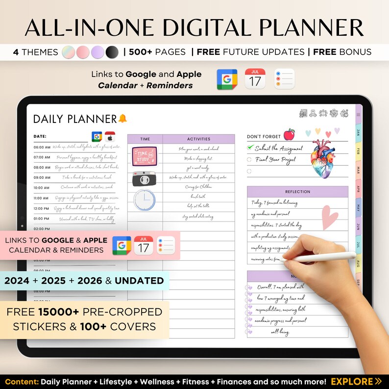 Digital Planner, Goodnotes Planner, iPad Planner, Notability Planner ...
