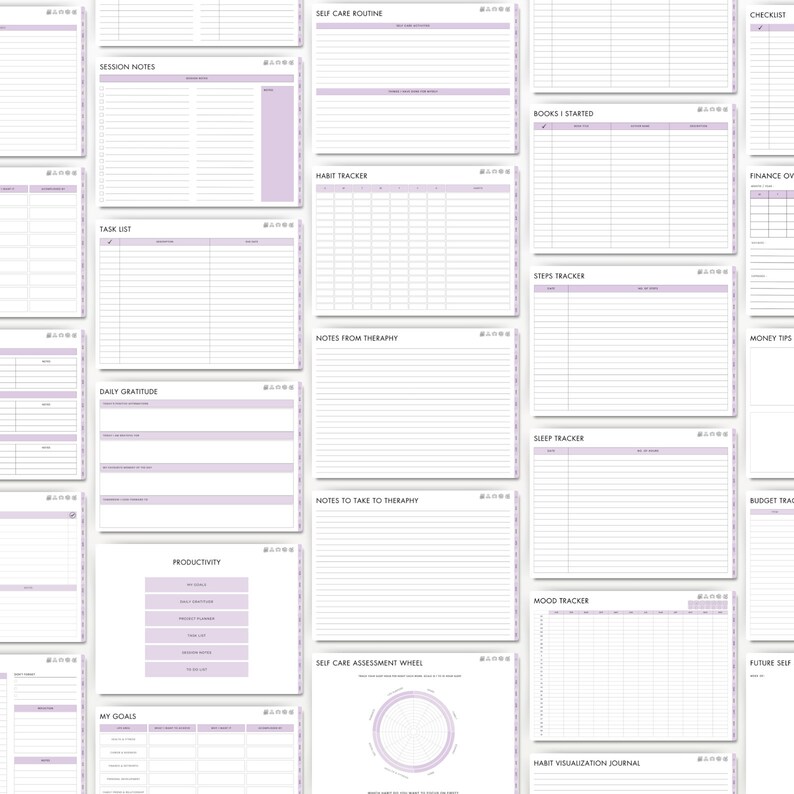 All-in-one Digital Planner 2024, 2025, 2026, Undated Digital Planner ...