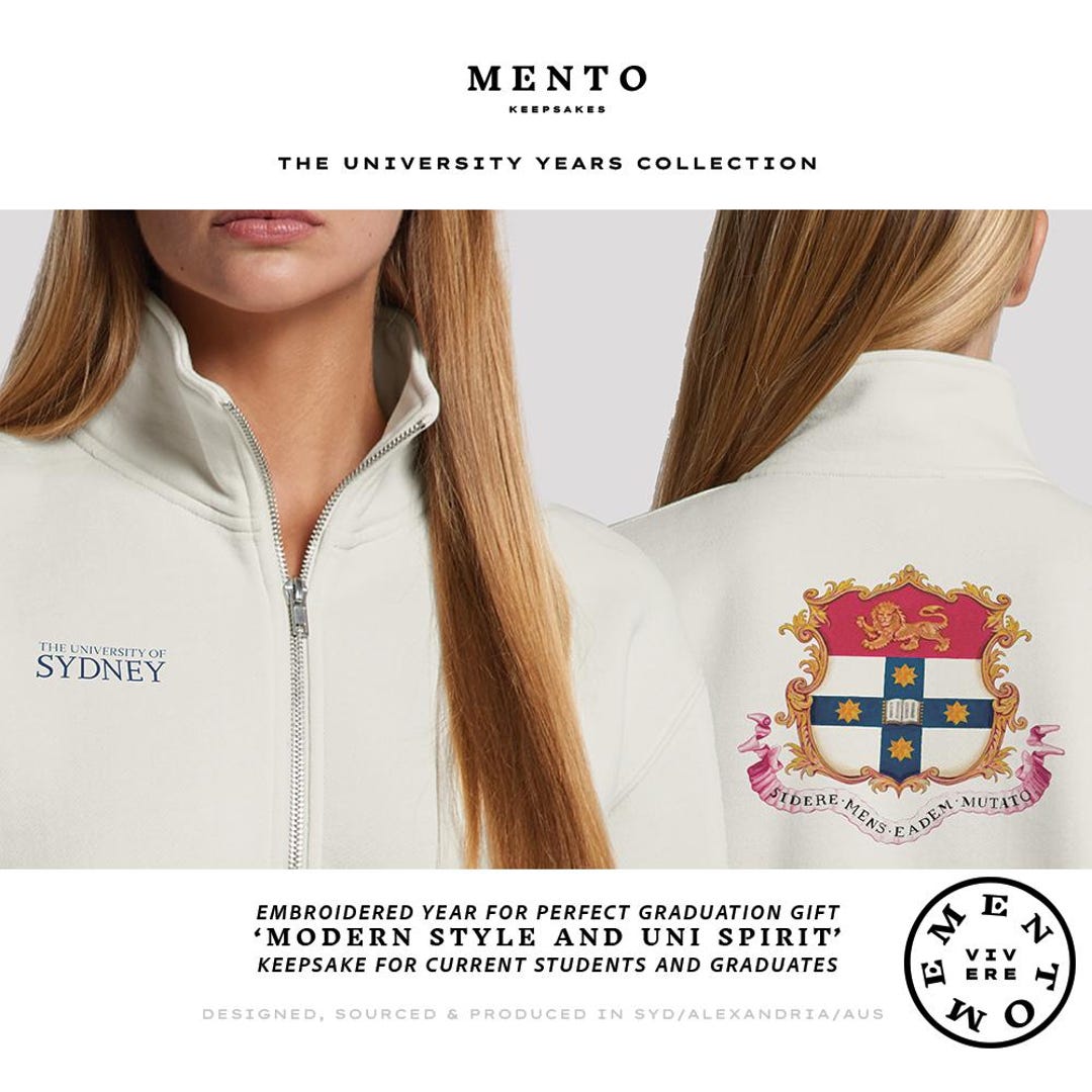Vintage University of Sydney Logo Crafted University Apparel Alumni ...