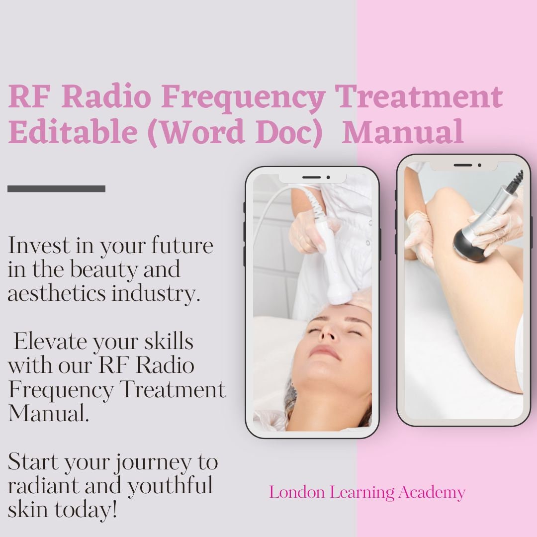 RF Radio Frequency Treatment Manual Advanced Skincare Training for ...