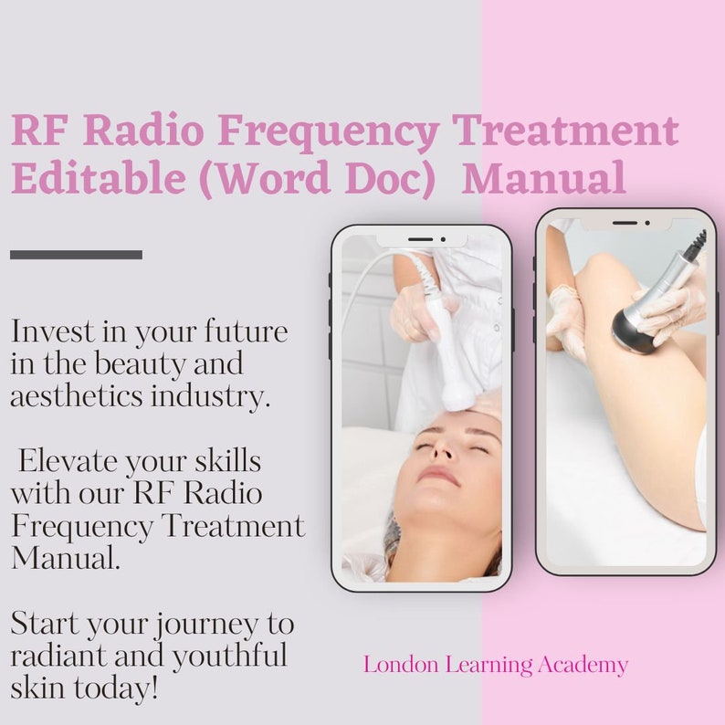 RF Radio Frequency Treatment Manual Advanced Skincare Training for ...