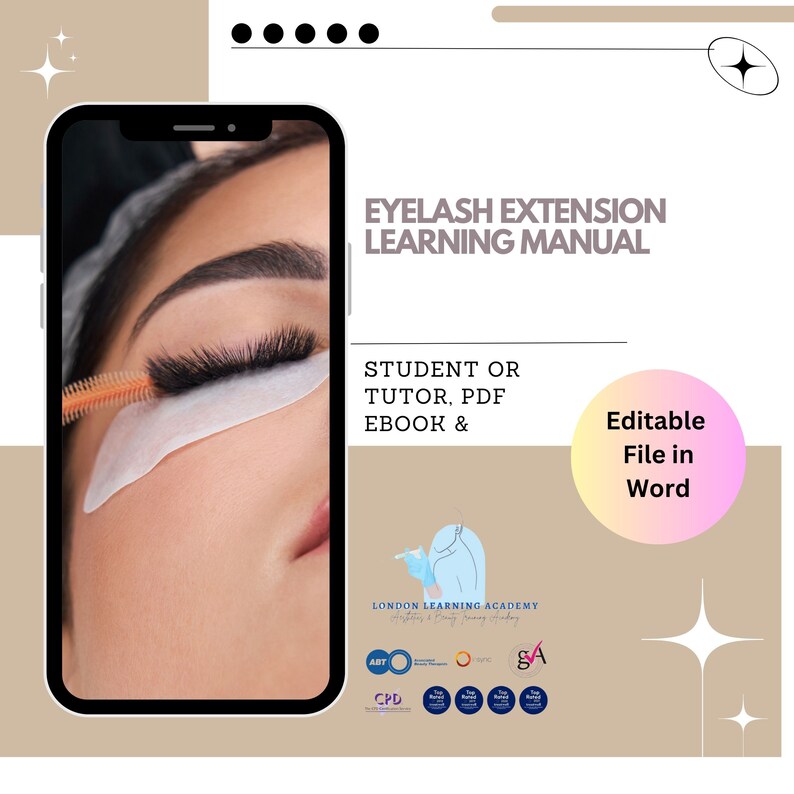 Comprehensive Eyelash Extension Learning Manual for Aspiring and Experienced Lash Technicians ...