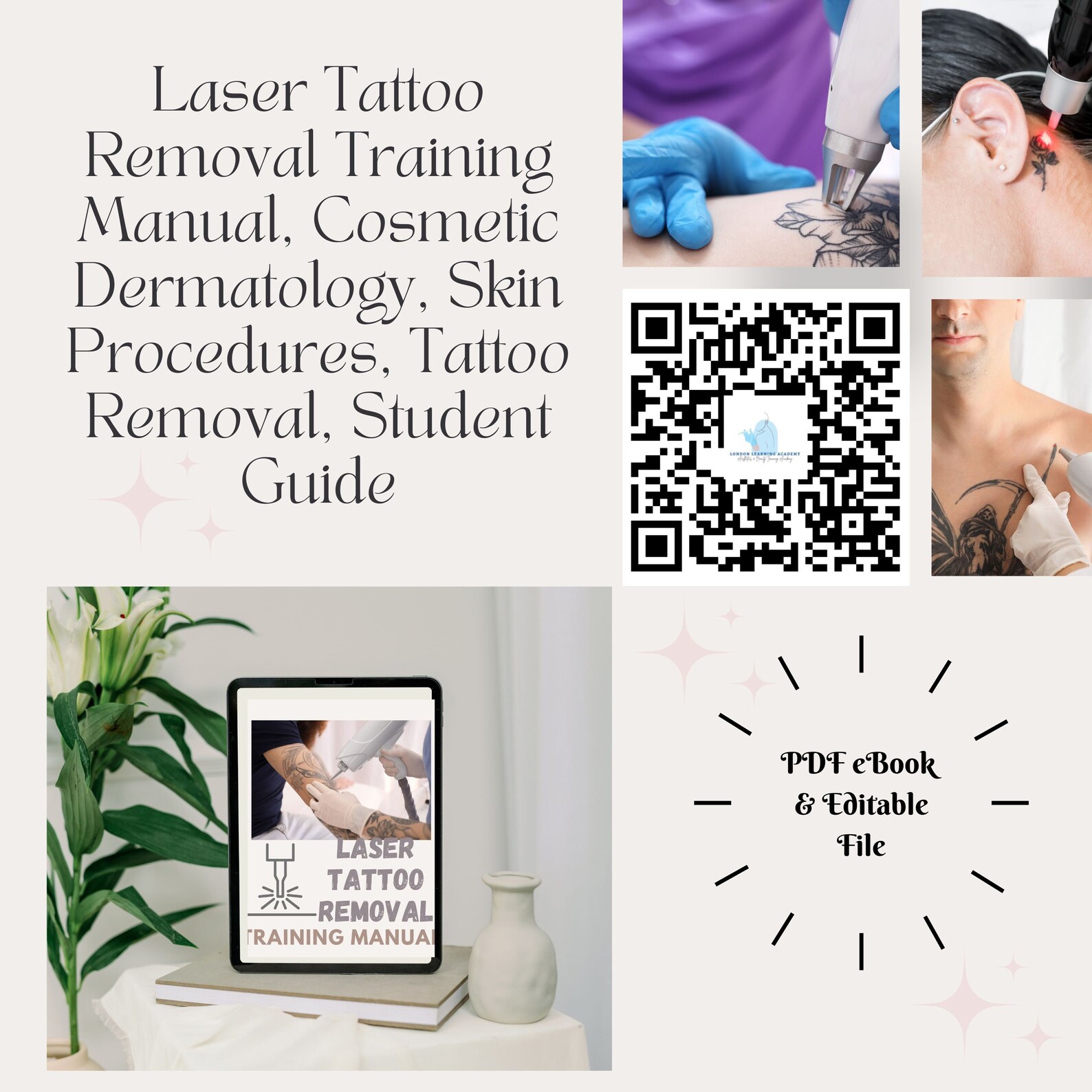 Laser Tattoo Removal Training Manual, Cosmetic Dermatology, Skin ...