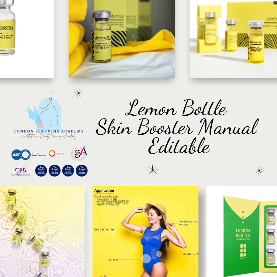 Lemon Bottle Skin Booster Editable Word Full Training Manual ...