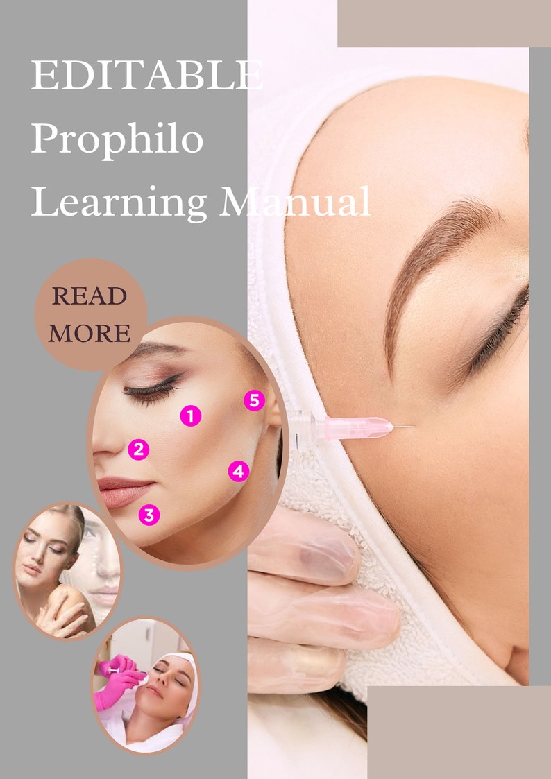 Prophilo Learning Manual for Healthcare Professionals and Aspiring Aestheticians Editable - Etsy