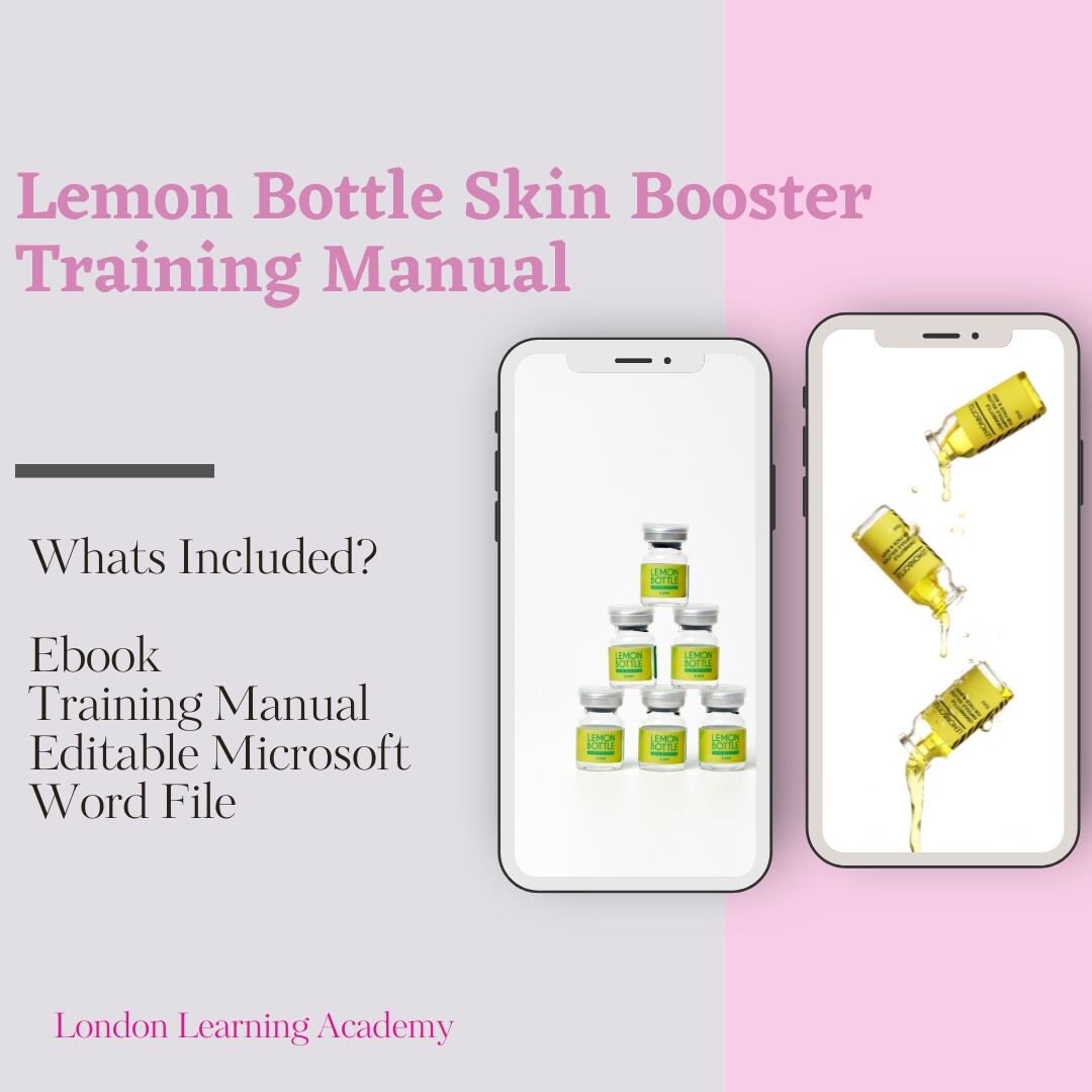 Lemon Bottle Skin Booster Editable Word Full Training Manual ...