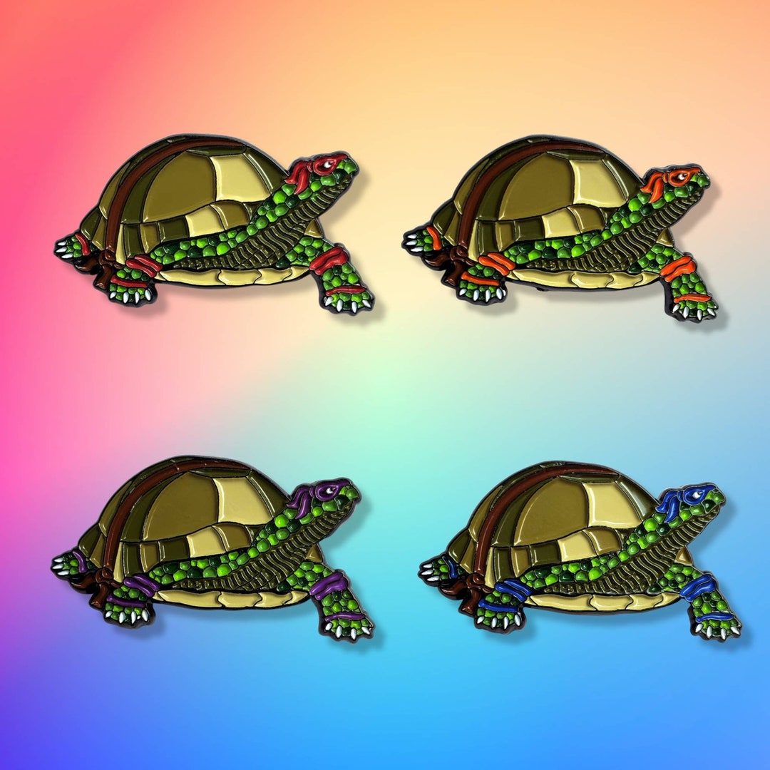 Teenage Mutant Ninja Turtles Enamel Pin for Backpack, Pin for Bag, for ...