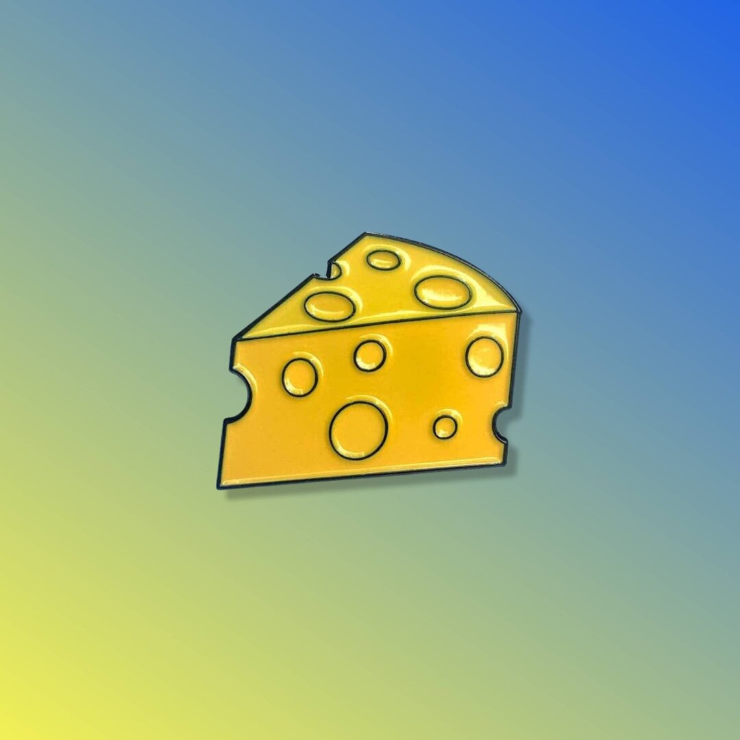 Cheese Enamel Pin for Fitted Hats, Pin for Bag, Pin for Backpack, Lapel ...
