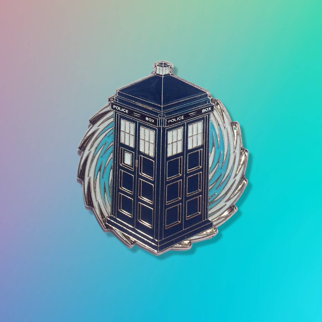 Doctor Who TARDIS Enamel Pin Glows for Hats, Pin for Bag, Pin for ...