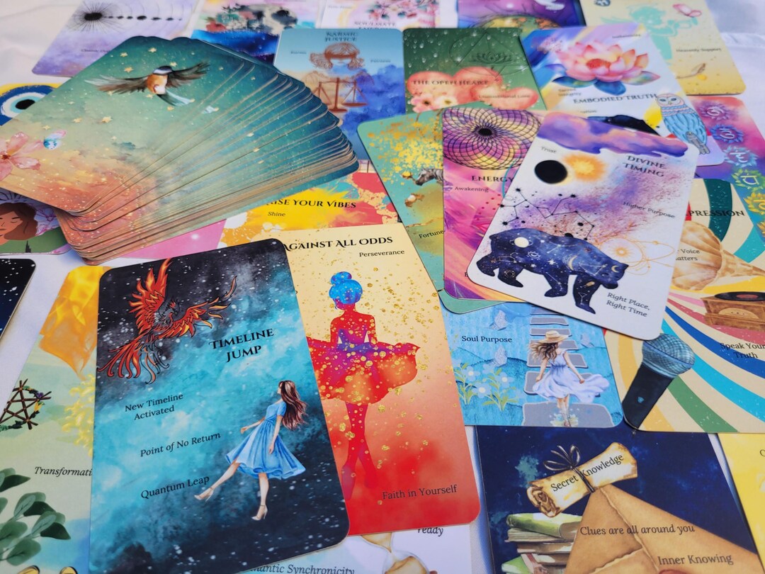 Oracle Card Unique Frequency Awakening Oracle Deck – 64 Spiritual ...