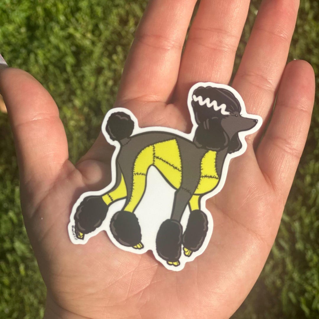 Franken - Poodle Sticker - Etsy