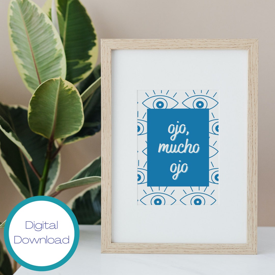 Ojo, Mucho Ojo Digital Art Download 8 X 10 - Etsy
