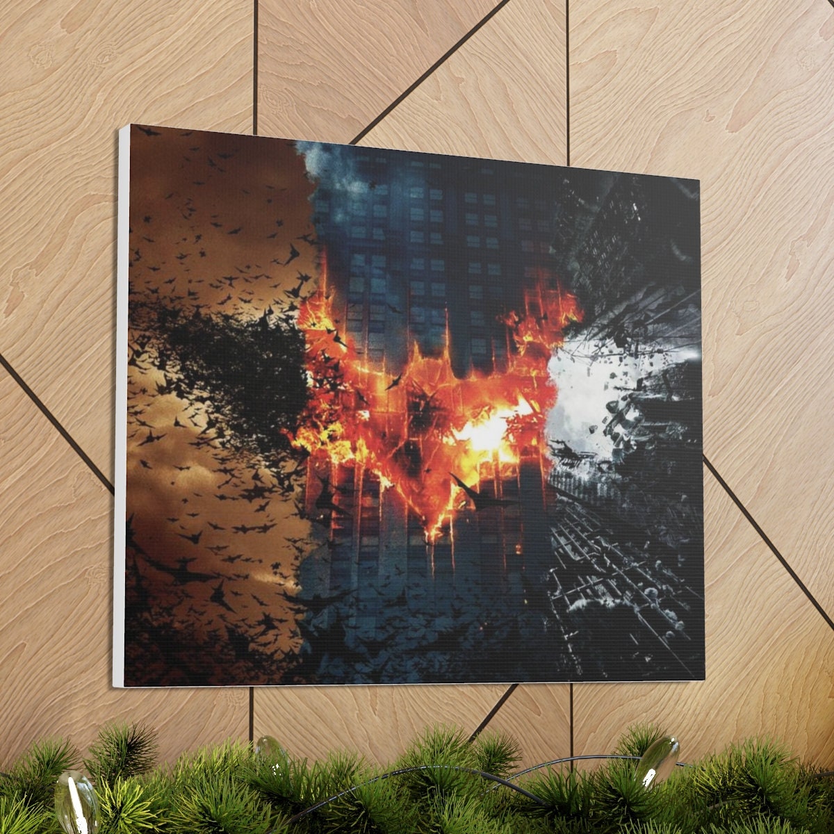 Dark Knight Logo Fire