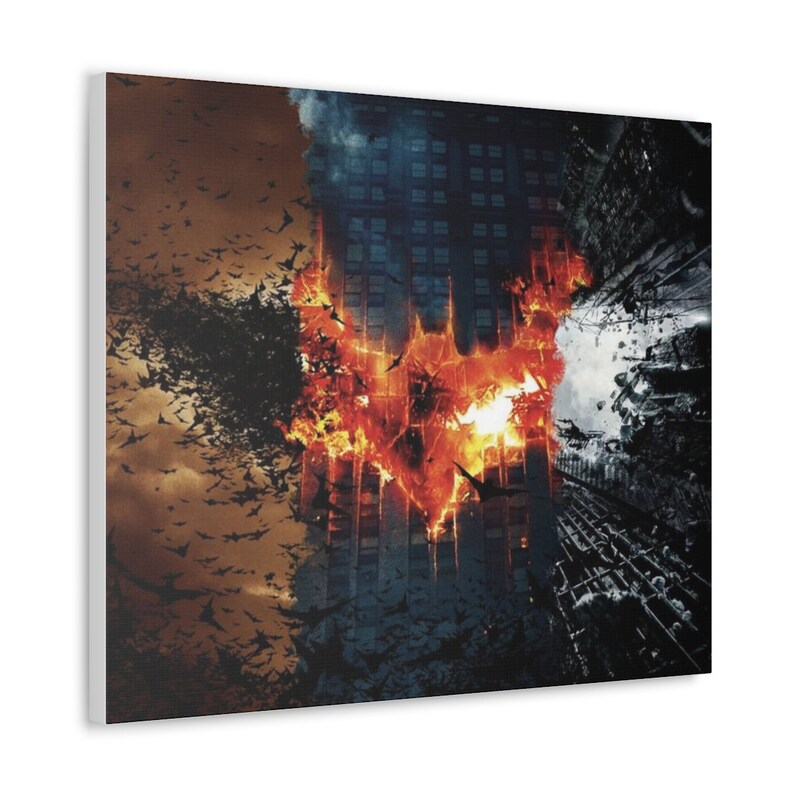 The Dark Knight Trilogy Bat Symbol Christian Bale & - Etsy