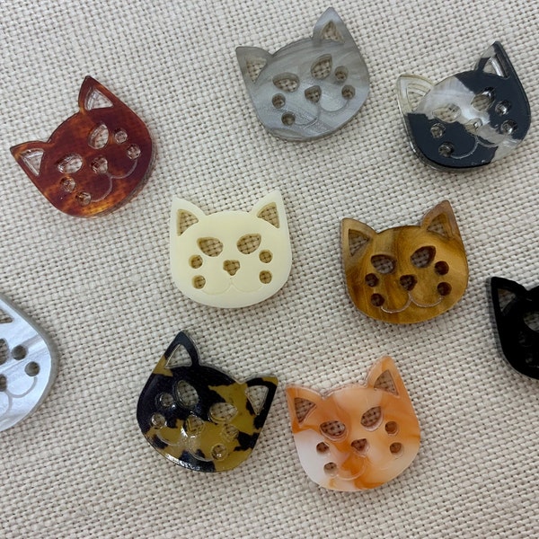 Cat Buttons - Etsy