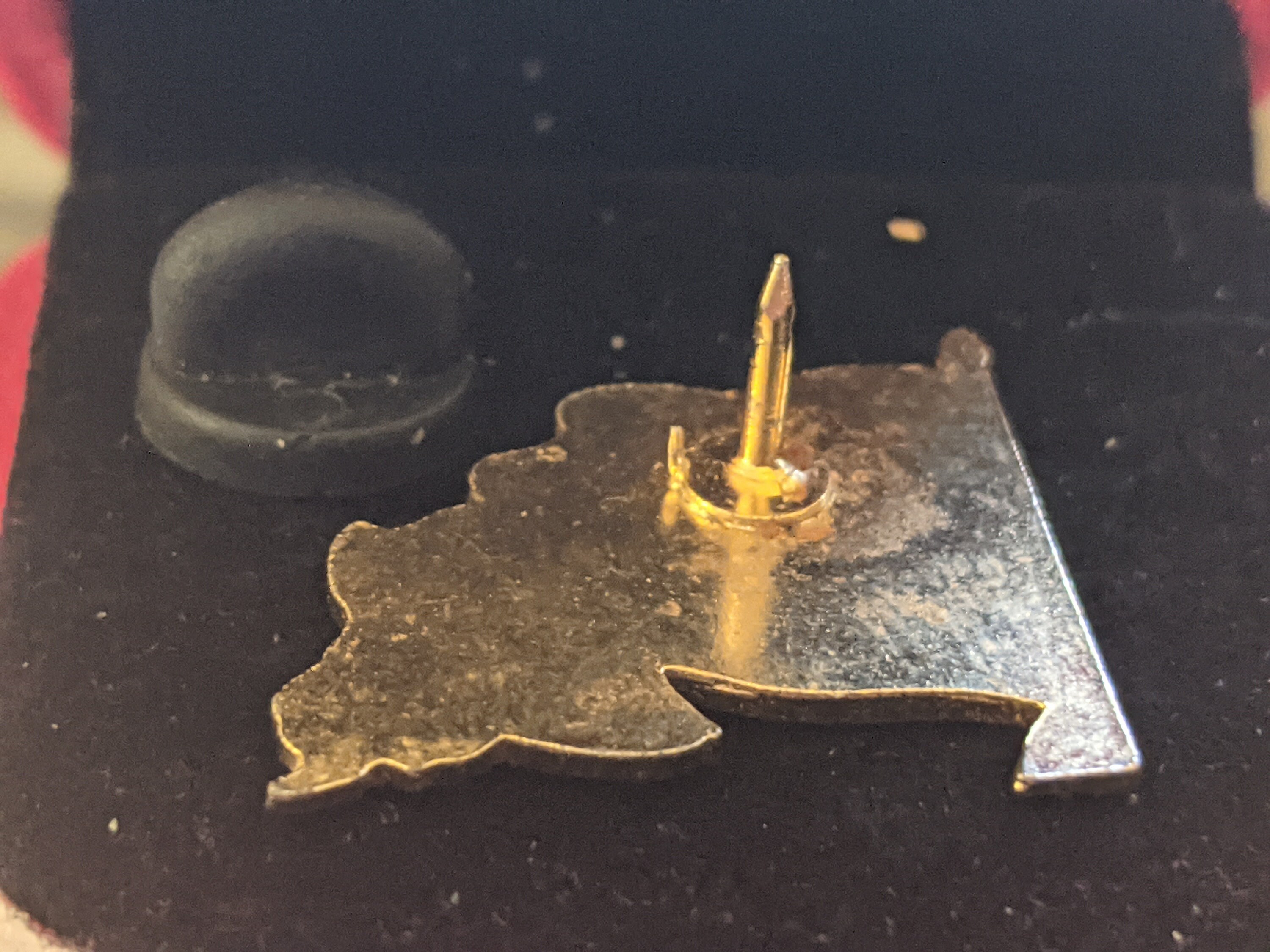 Waving American Flag With Pole PVC Rubber Backed Lapel Pin - Etsy