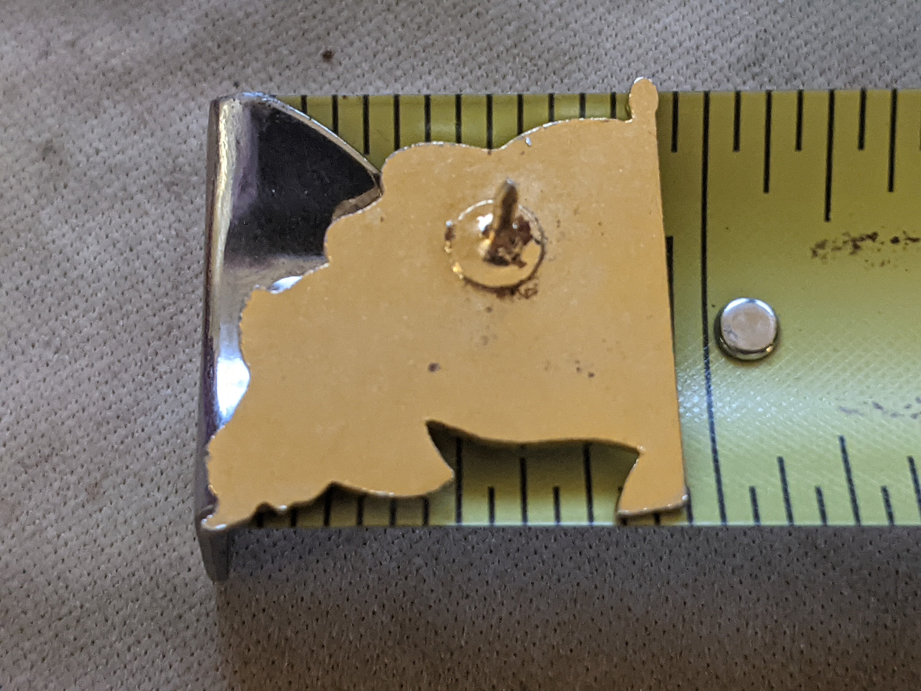 Waving American Flag With Pole PVC Rubber Backed Lapel Pin - Etsy