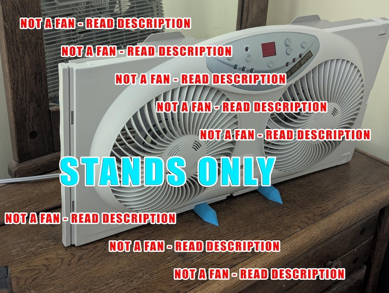 3D Printed Fan Stands for Bionaire Window Fans: Portable Conversion Kit ...
