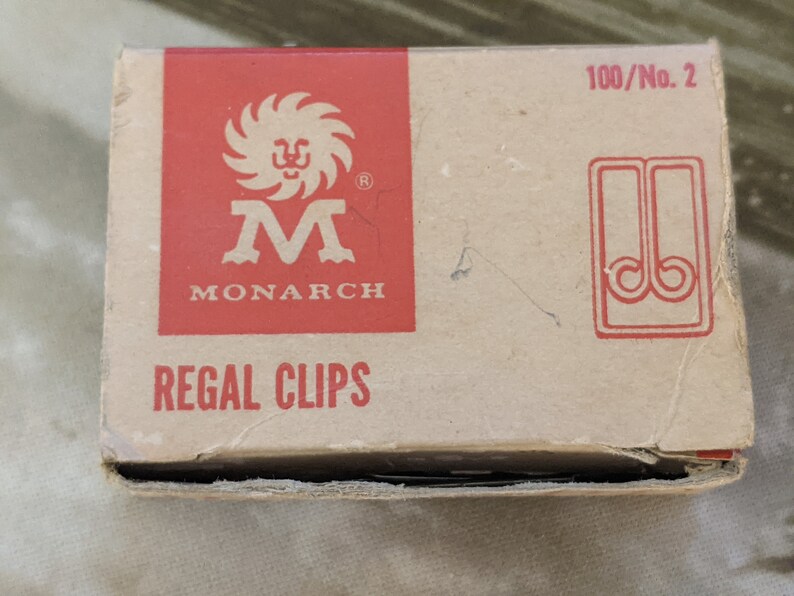 Vintage MONARCH No.2 Regal Clips - Etsy