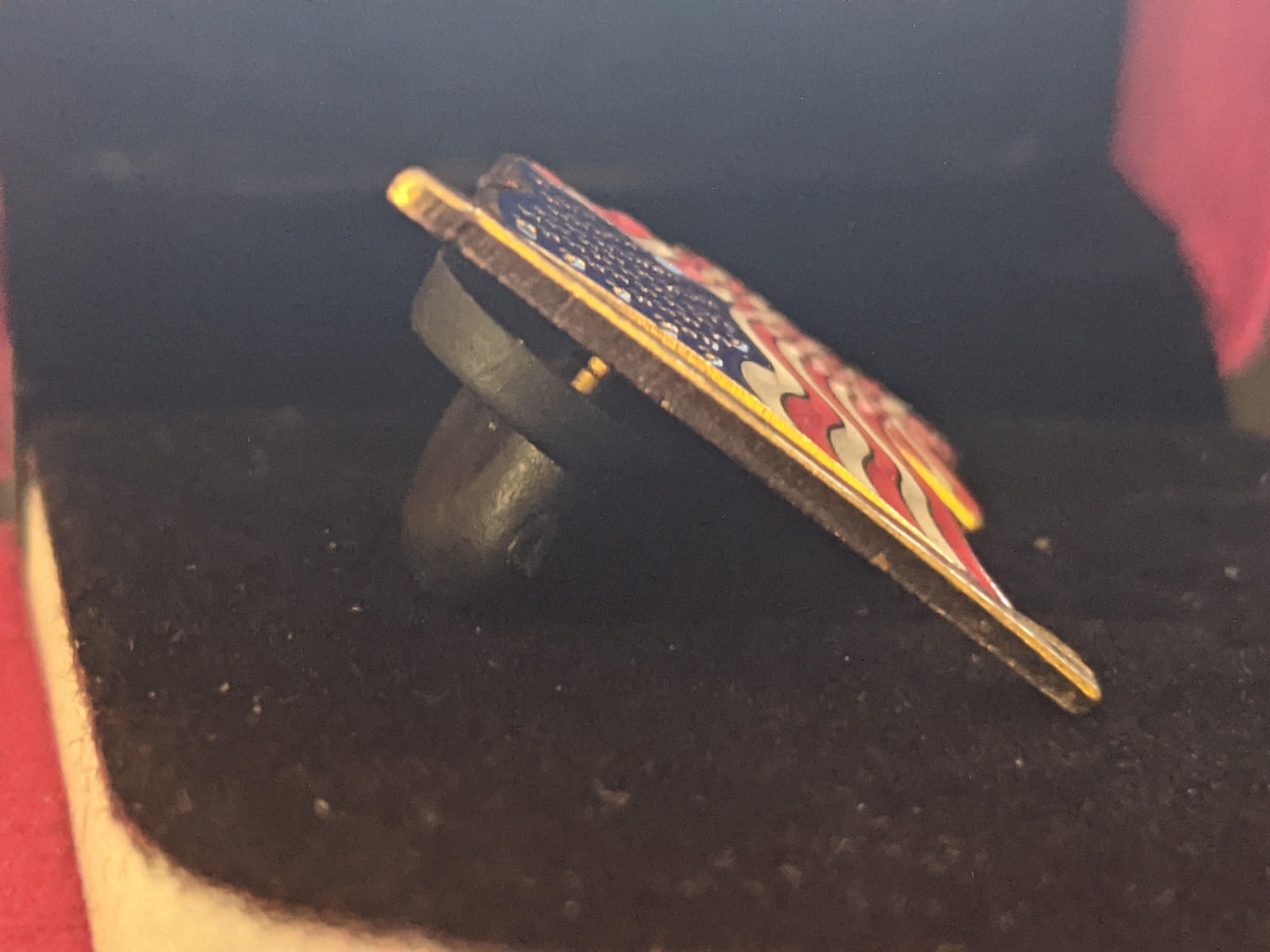 Waving American Flag With Pole PVC Rubber Backed Lapel Pin - Etsy