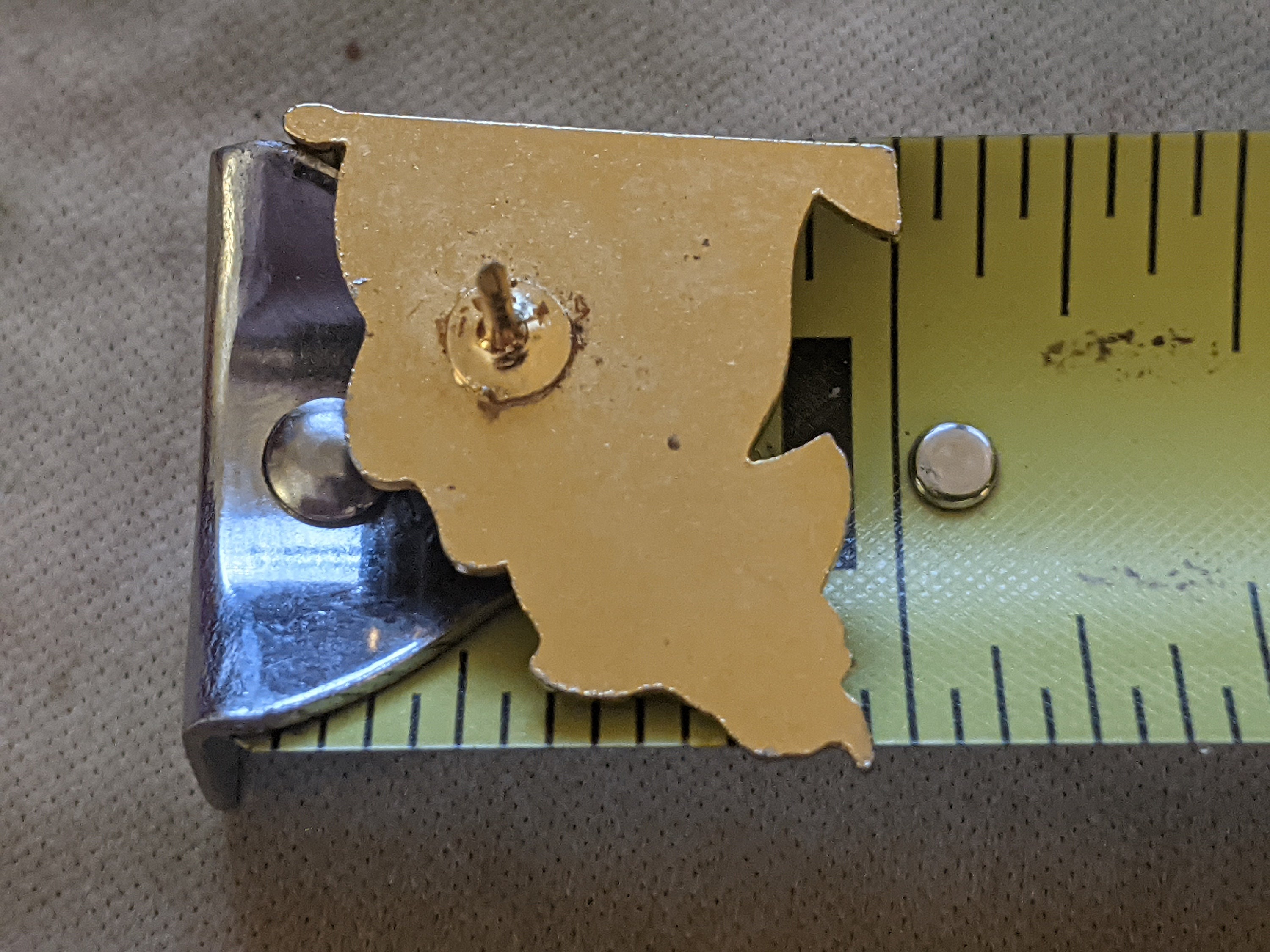 Waving American Flag With Pole PVC Rubber Backed Lapel Pin - Etsy