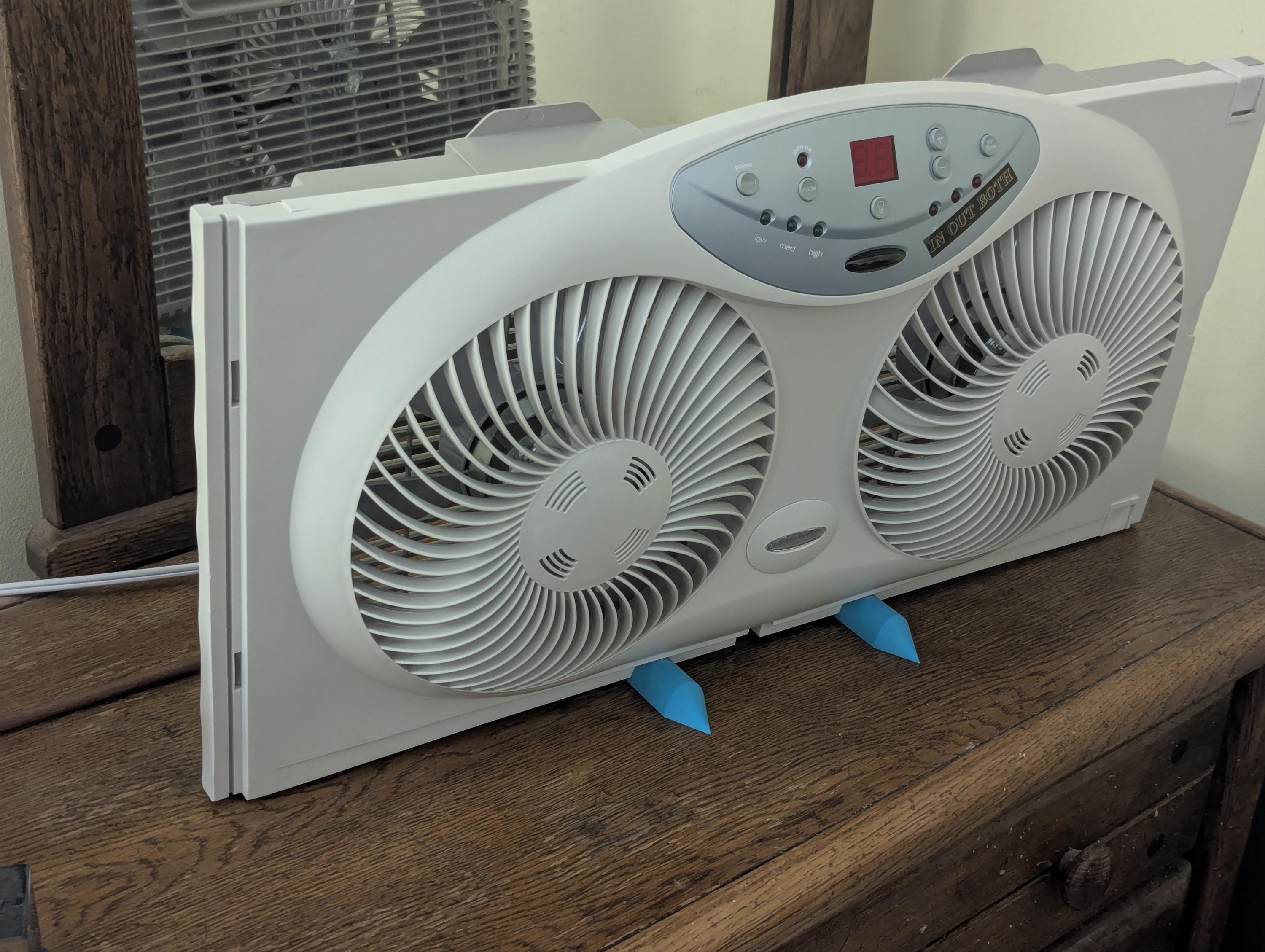 3D Printed Fan Stands for Bionaire Window Fans: Portable Conversion Kit ...