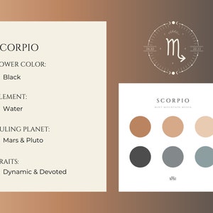 Scorpio Color Palette | Brand Palette | Small Business Branding ...