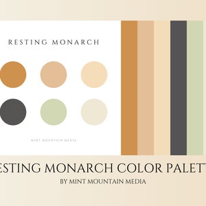 Resting Monarch Color Palette | Brand Palette | Small Business Branding ...