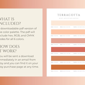 Terracotta Color Palette | Brand Palette | Small Business Branding ...