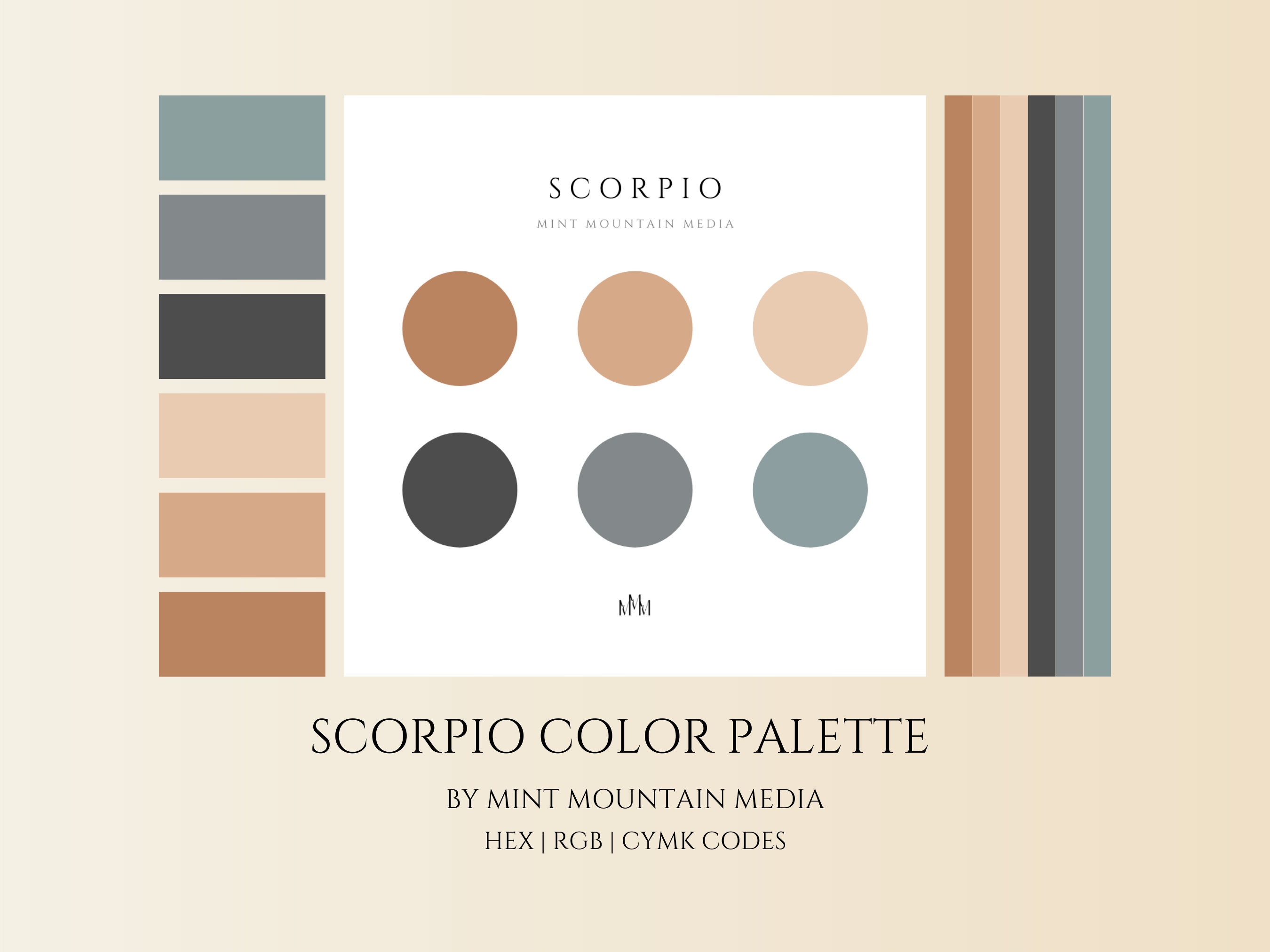 Scorpio Color Palette | Brand Palette | Small Business Branding ...