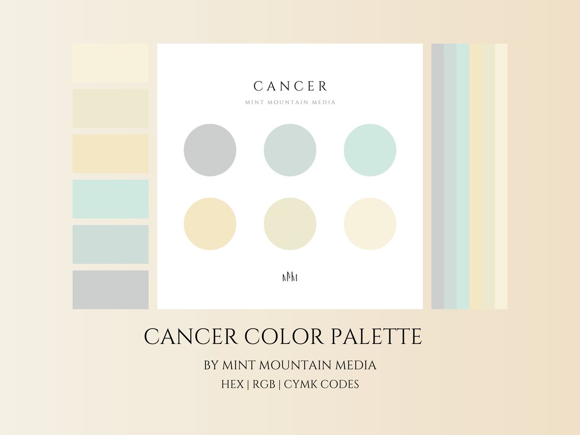 Cancer Color Palette | Brand Palette | Small Business Branding ...