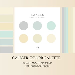 Cancer Color Palette | Brand Palette | Small Business Branding ...
