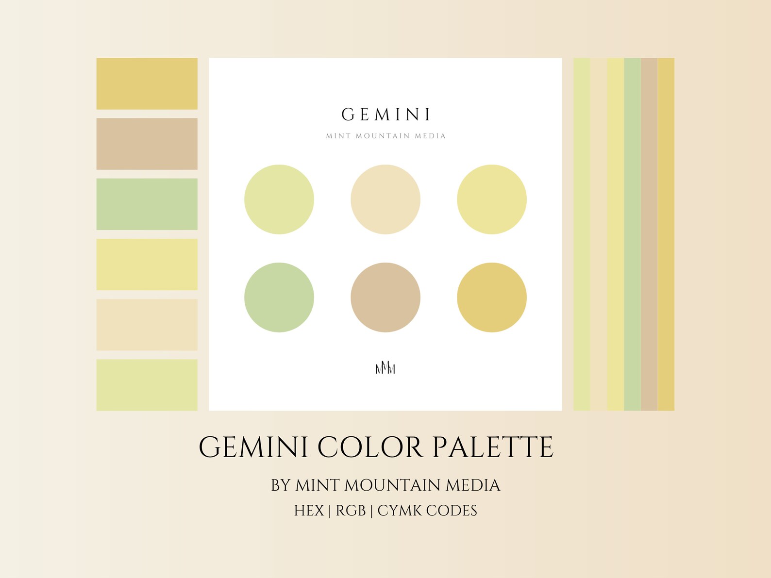 Gemini Color Palette Brand Palette Small Business Branding Wedding ...