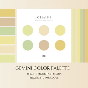 Gemini Color Palette | Brand Palette | Small Business Branding ...