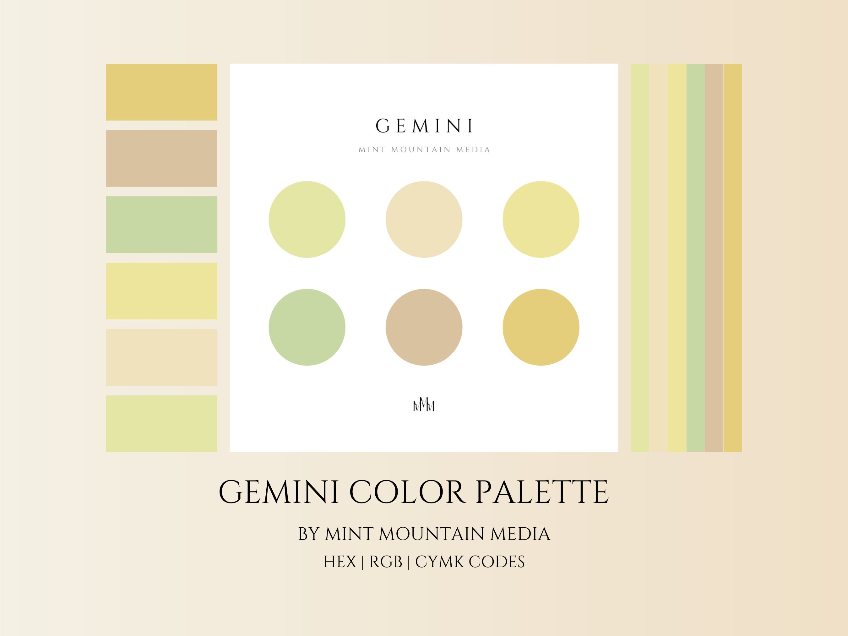 Gemini Color Palette Brand Palette Small Business Branding Wedding ...