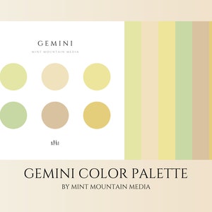 Gemini Color Palette | Brand Palette | Small Business Branding ...