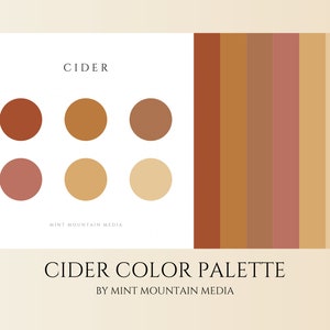Cider Color Palette Brand Palette Small Business Branding Wedding ...