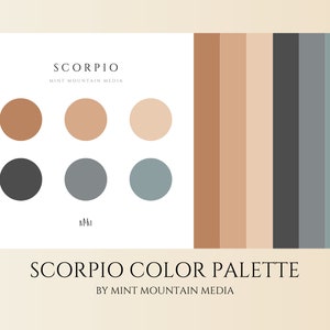 Scorpio Color Palette | Brand Palette | Small Business Branding ...