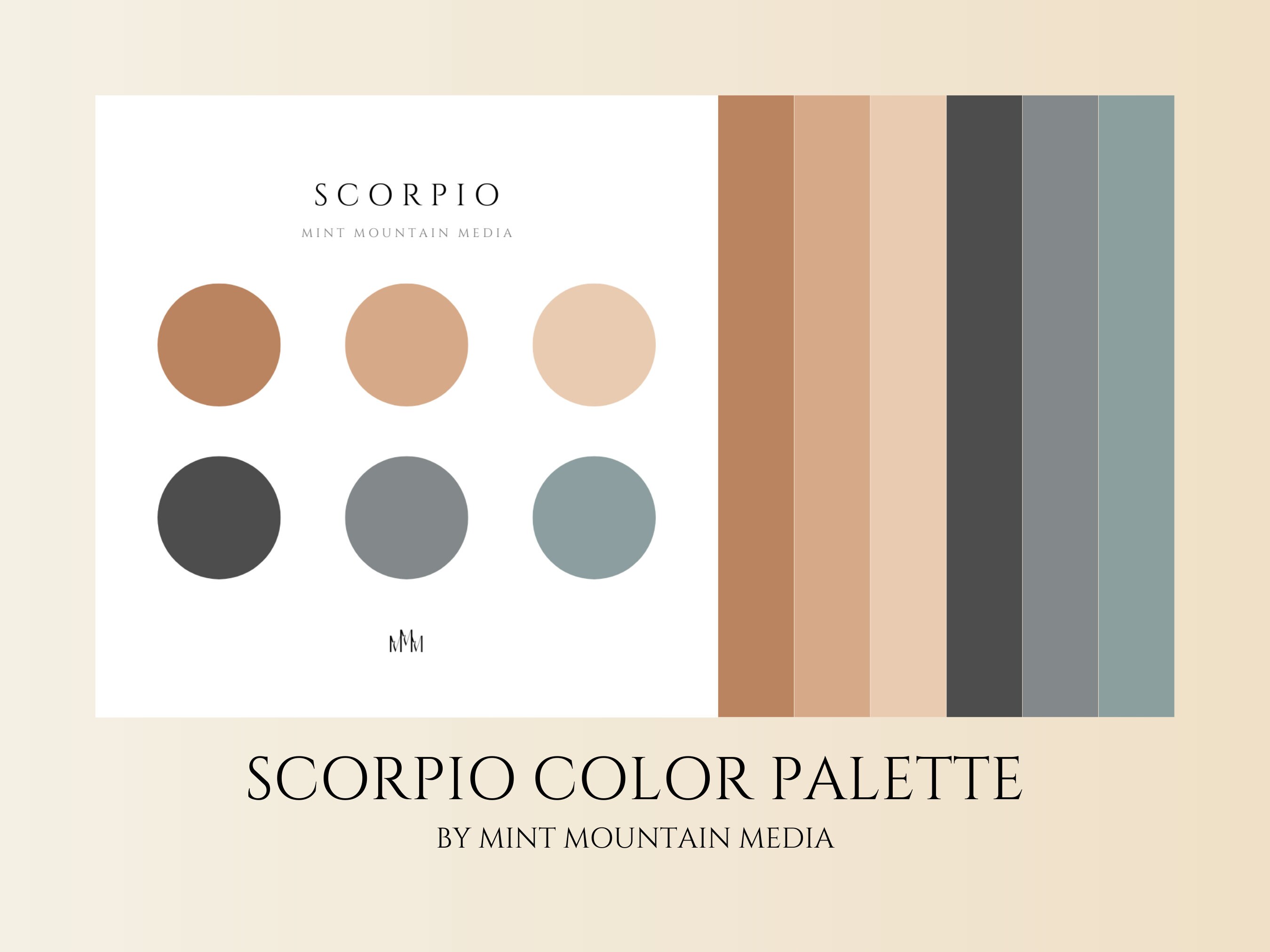 Scorpio Color Palette | Brand Palette | Small Business Branding ...