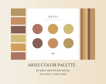 Virgo Color Palette Brand Palette Small Business Branding Wedding ...