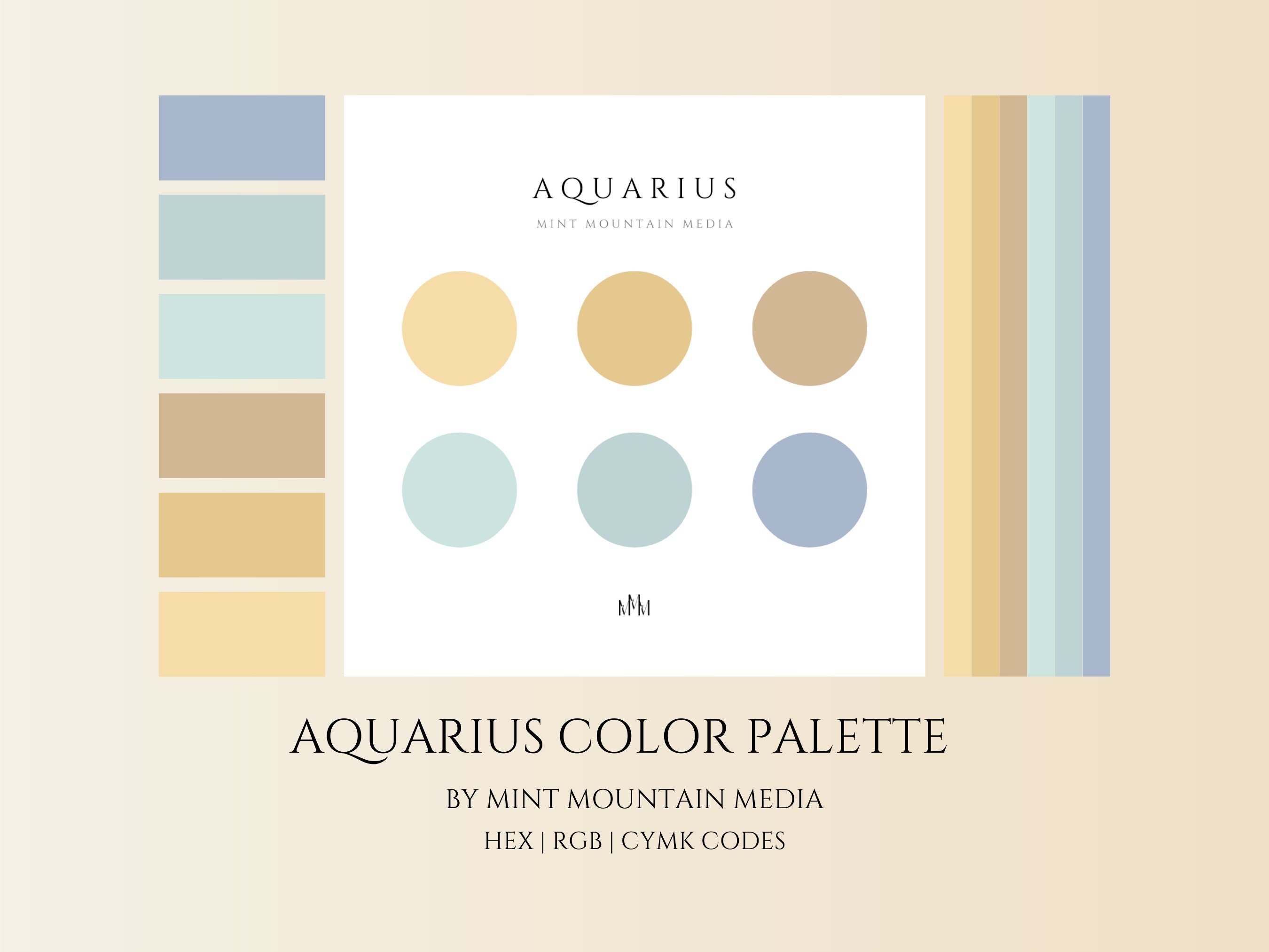 Aquarius Color Palette | Brand Palette | Small Business Branding ...