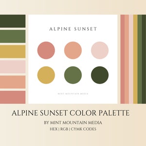 Alpine Green Color Palette - Etsy