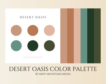 Desert Oasis Color Palette - Etsy