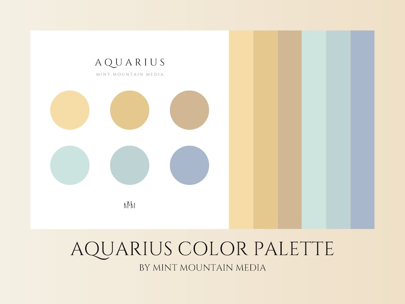 Aquarius Color Palette | Brand Palette | Small Business Branding ...