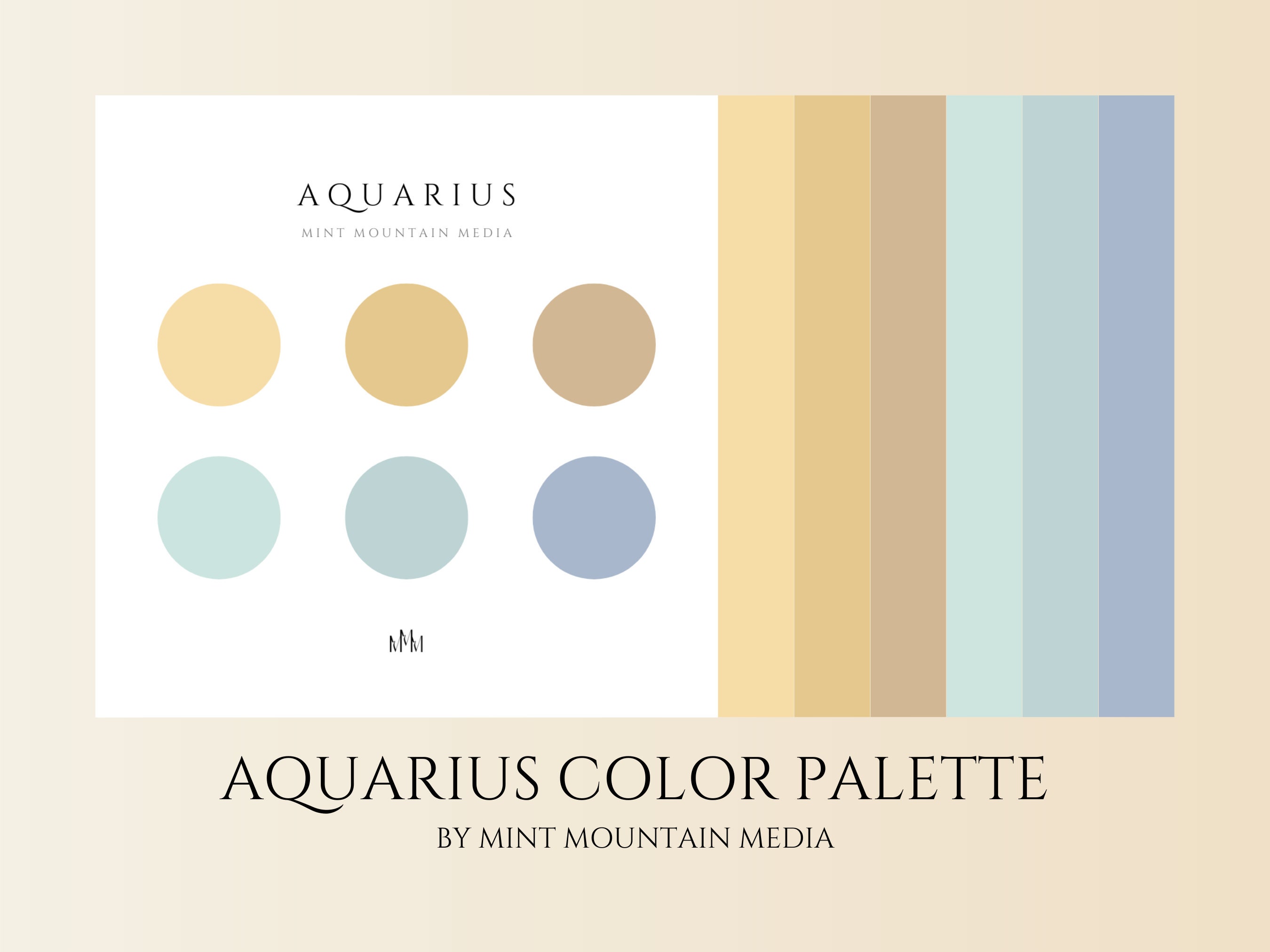 Aquarius Color Palette | Brand Palette | Small Business Branding ...