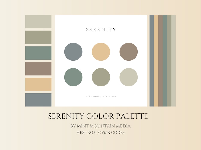 Serenity Color Palette | Brand Palette | Small Business Branding ...