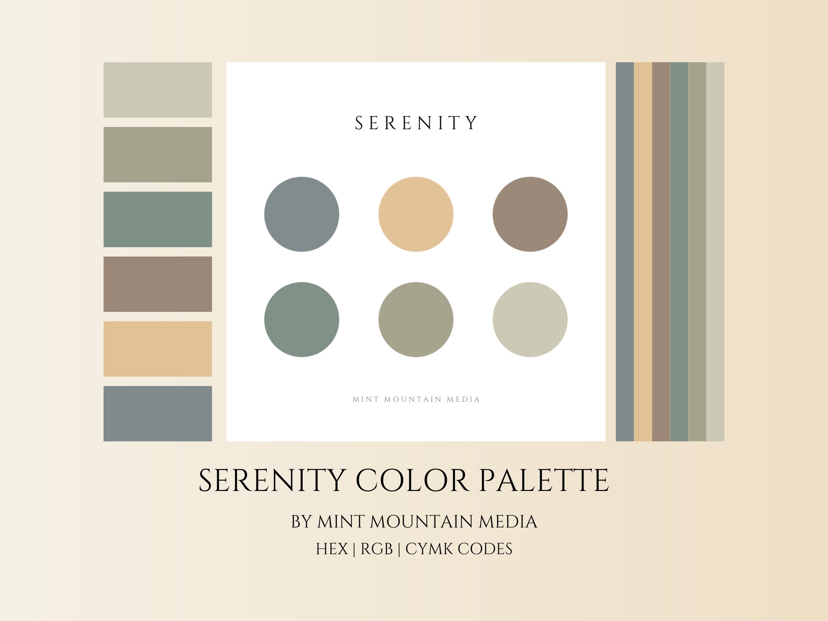 Serenity Color Palette | Brand Palette | Small Business Branding ...