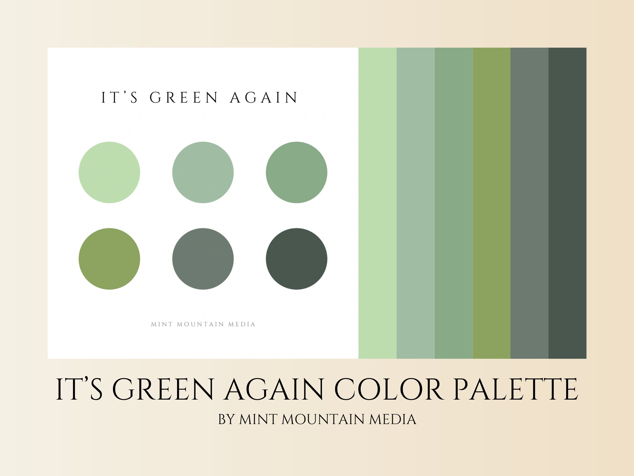 It's Green Again Color Palette | Brand Palette | Small Business ...
