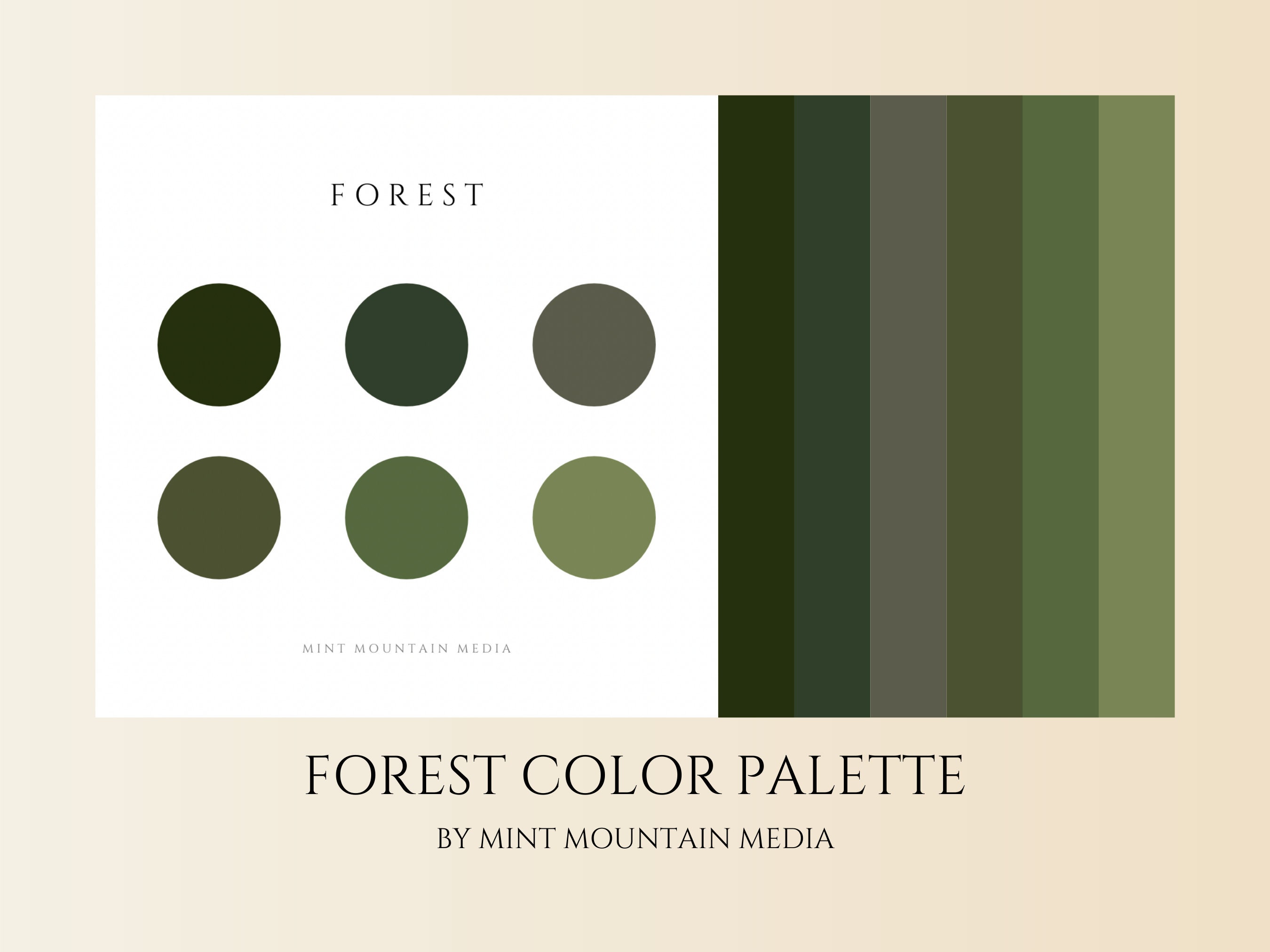 Forest Color Palette | Brand Palette | Small Business Branding ...